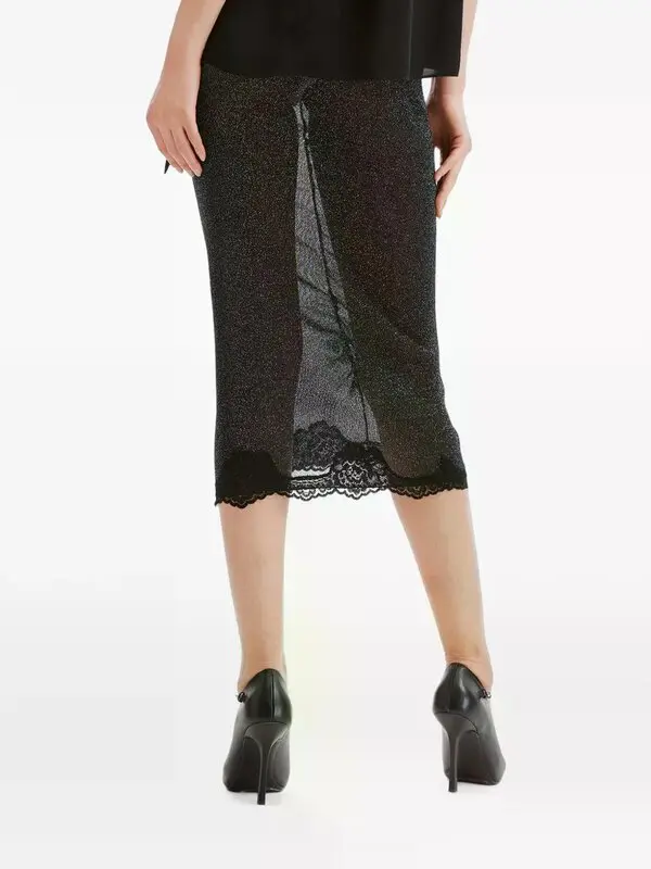 Valentino Garavani Lurex Knit Midi Skirt