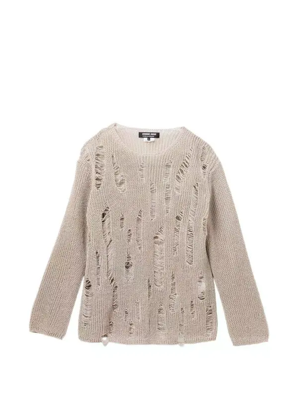Comme Des Garçons Distressed Sweater
