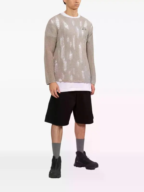 Comme Des Garçons Distressed Sweater