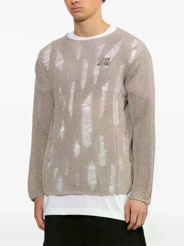 Comme Des Garçons Distressed Sweater