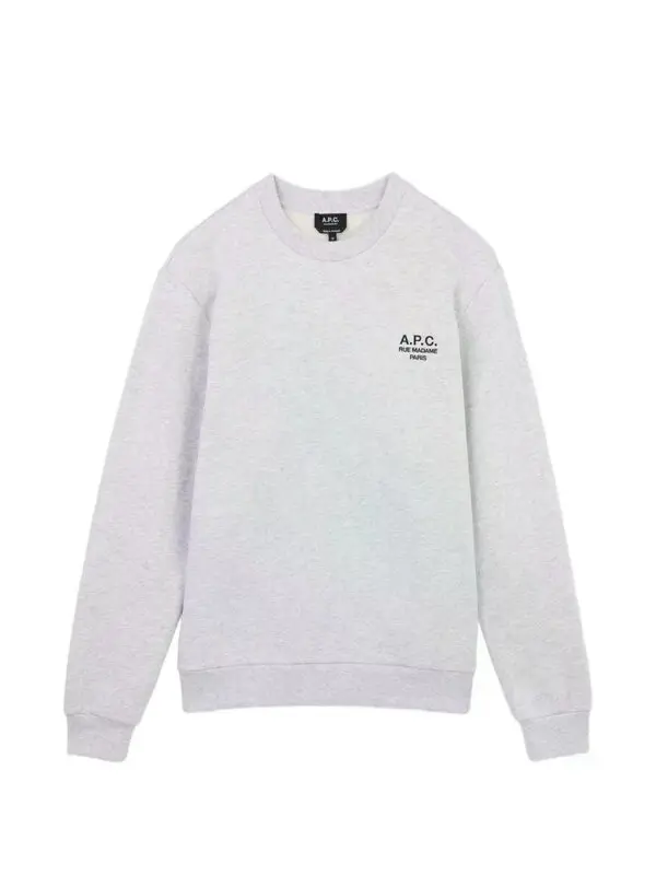 A.p.c. Logo-embroidered Sweatshirt - Grey