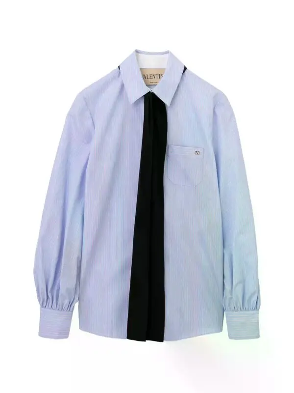 Valentino Garavani Bead-embellished Shirt - Blue