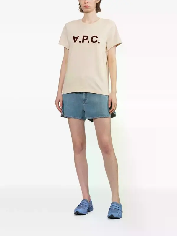 A.p.c. Logo-embroidered T-shirt