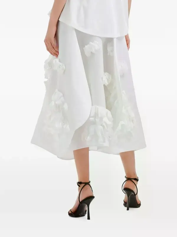 ENFOLD Ruffled-embellished A-line Skirt