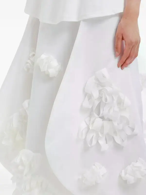 ENFOLD Ruffled-embellished A-line Skirt