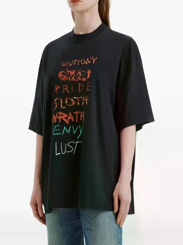 Vetements Distressed Graphic-print T-shirt