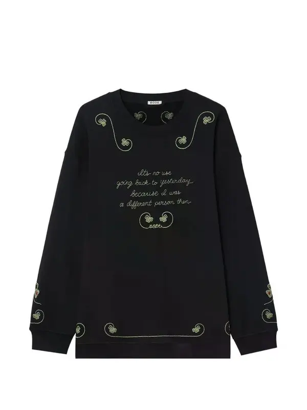 BODE Embroidered Cotton Sweatshirt