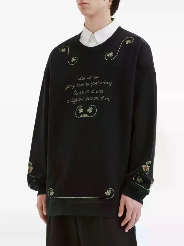 BODE Embroidered Cotton Sweatshirt
