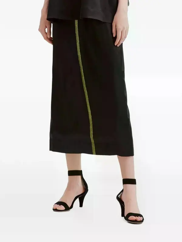 Simone Rocha Flower-print Rear-slit Skirt