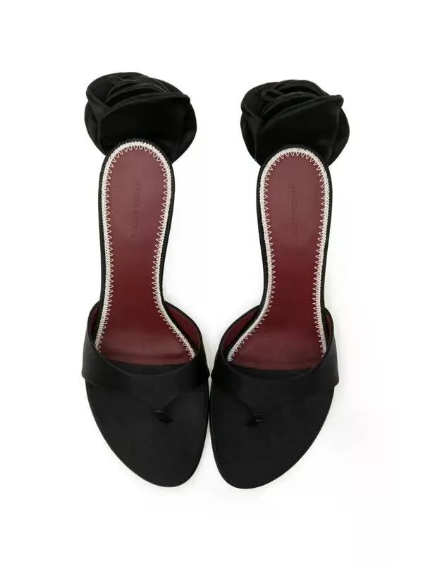 Magda Butrym Satin Thong Sandals