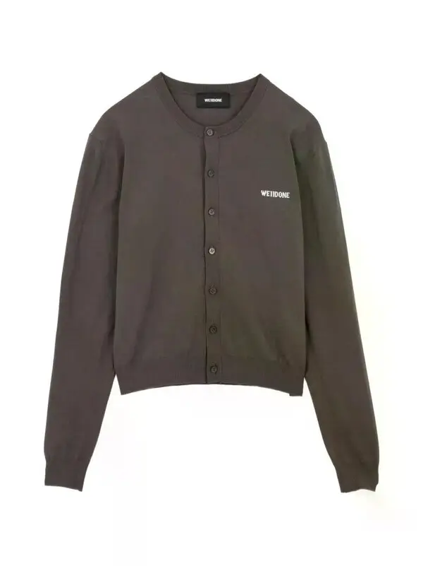 We11Done Crew-neck Long-sleeve Cardigan