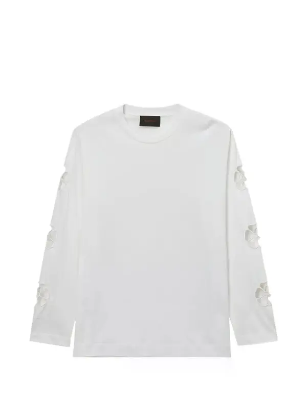 Simone Rocha Flower-cutout Long-sleeve T-shirt