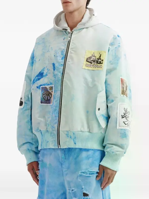WESTFALL Tie-dye Bomber Jacket