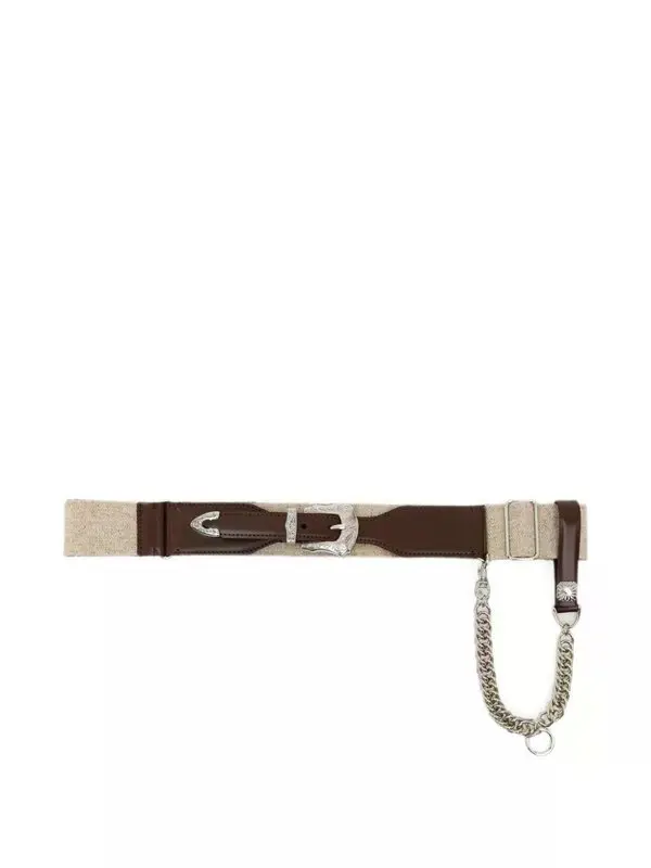 Toga Leather Chain Belt