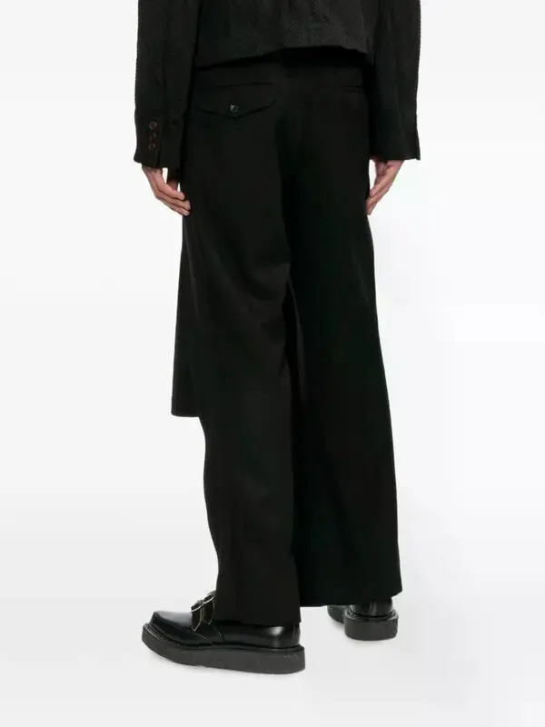 Comme Des Garçons Zip Panelled Trousers