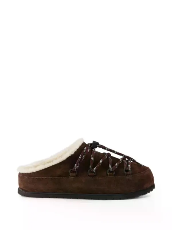 Prada Suede Mules - Brown