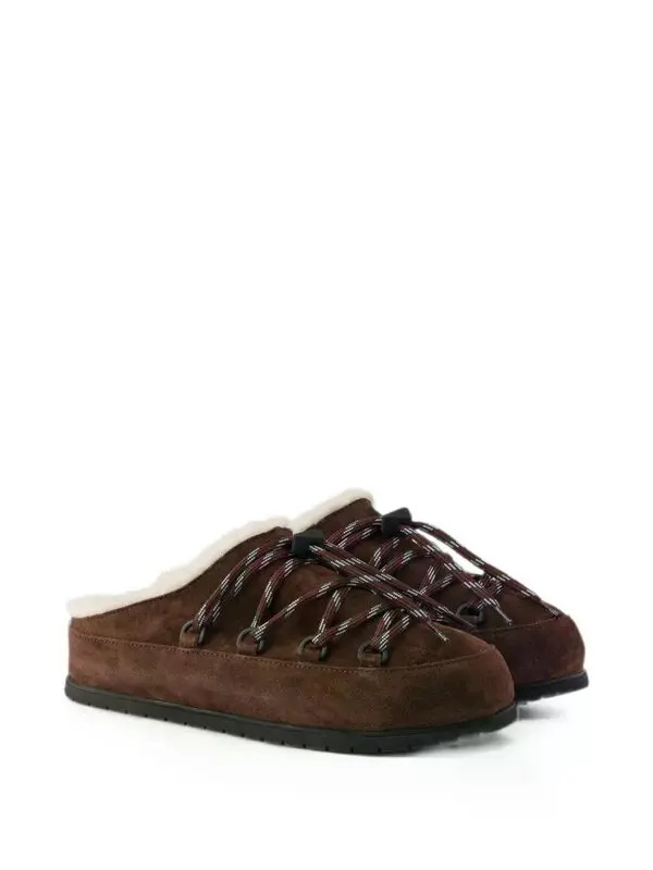 Prada Suede Mules - Brown