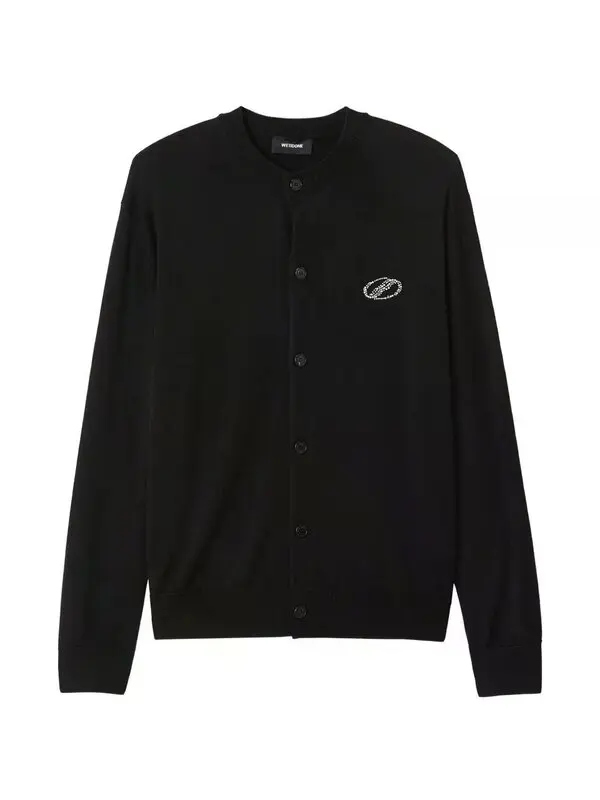 We11Done Logo-embellished Cardigan
