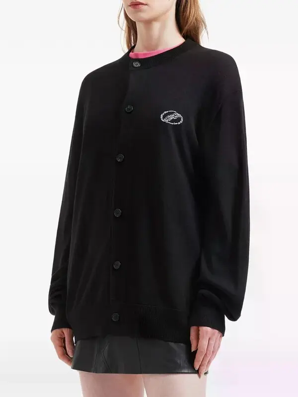 We11Done Logo-embellished Cardigan
