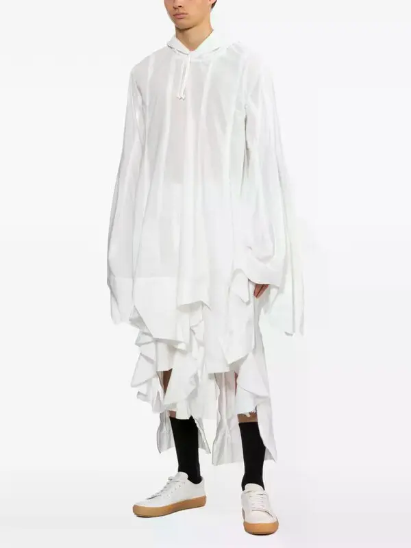 Comme Des Garçons Asymmetric Hem Hooded T-shirt