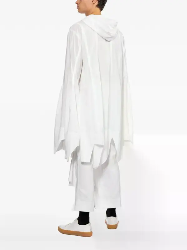 Comme Des Garçons Asymmetric Hem Hooded T-shirt