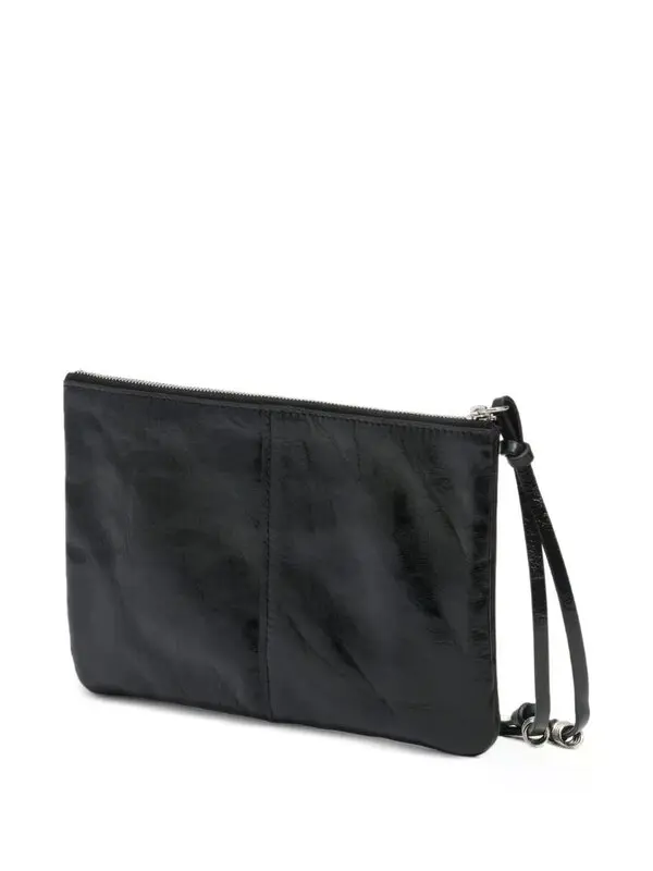 Bimba Y Lola Leather Logo Plaque Makeup Bag