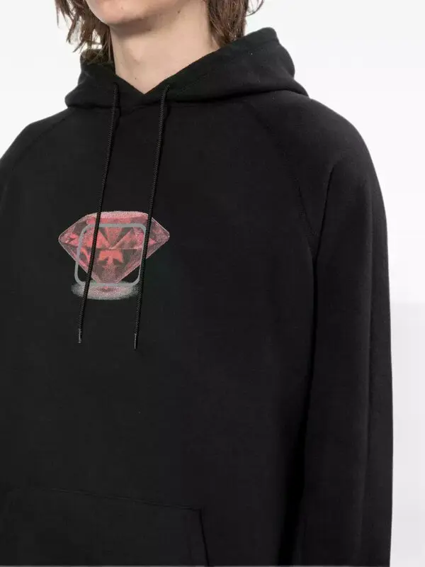 SEQUEL Graphic-print Raglan-sleeve Hoodie