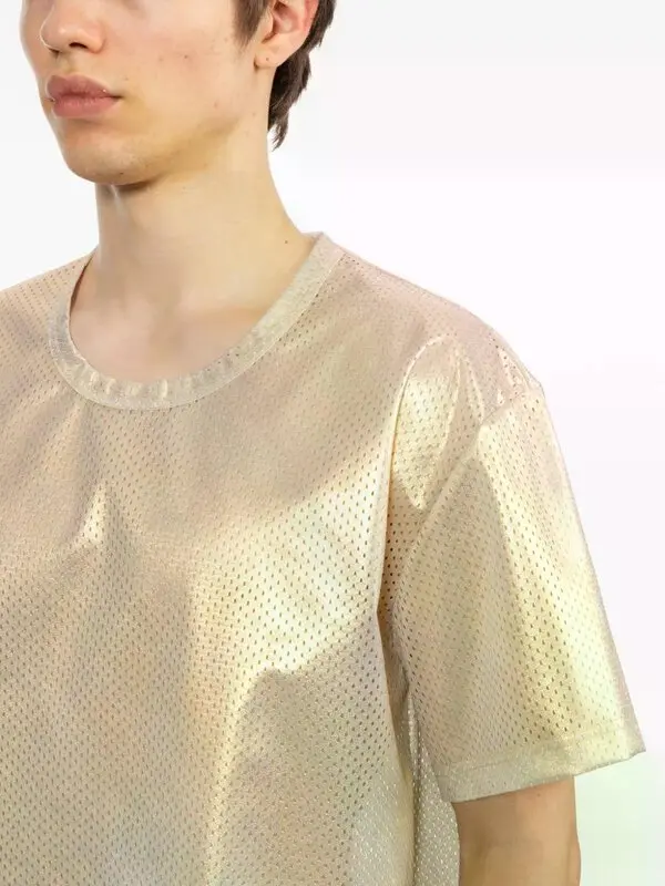 Comme Des Garçons Short-sleeve Perforated T-shirt