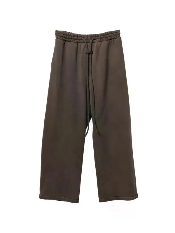 Fear Of God Logo-patched Wide-leg Track Pants - Brown