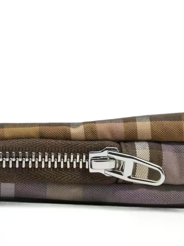 Bimba Y Lola Hunter Green Tartan Jacquard Laptop Sleeve