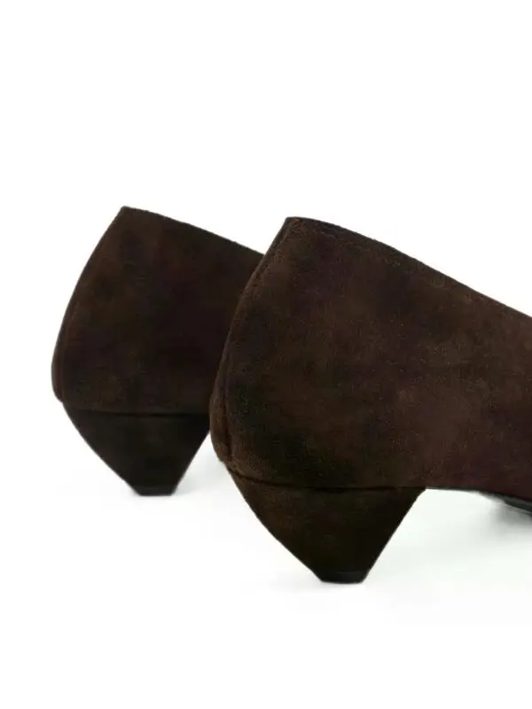 Bimba Y Lola Suede Low-heel Court Shoes
