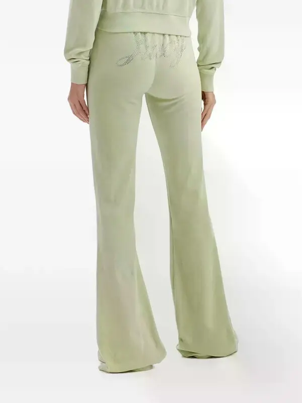 Sporty & Rich Logo-embellished Flared Trousers