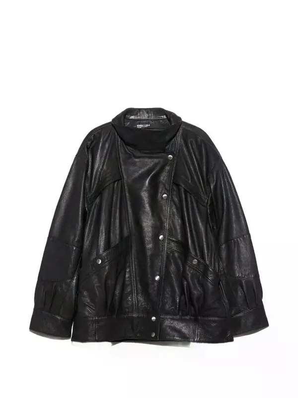 Bimba Y Lola Leather Jacket With Volume