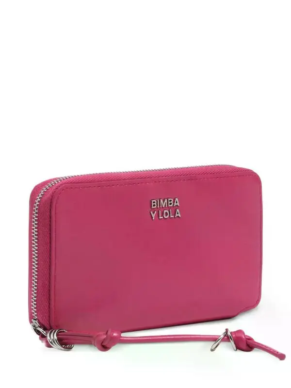 Bimba Y Lola Medium Fuchsia Leather Wallet