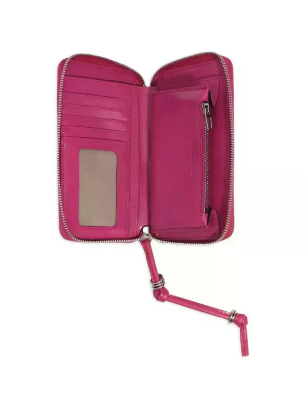 Bimba Y Lola Medium Fuchsia Leather Wallet