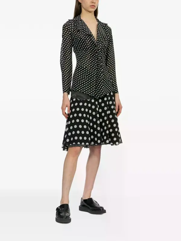 Junya Watanabe Polka Dot Blouse - Black