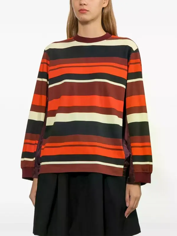 Toga Horizontal-stripe Long-sleeve T-shirt