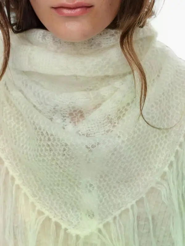 Bimba Y Lola Knit Triangle With Fringing