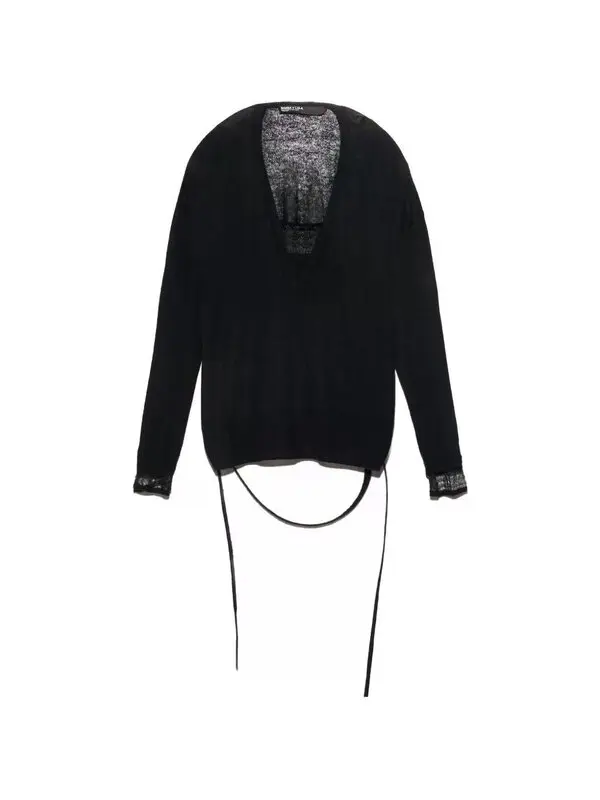 Bimba Y Lola Wool Sweater With V-neck