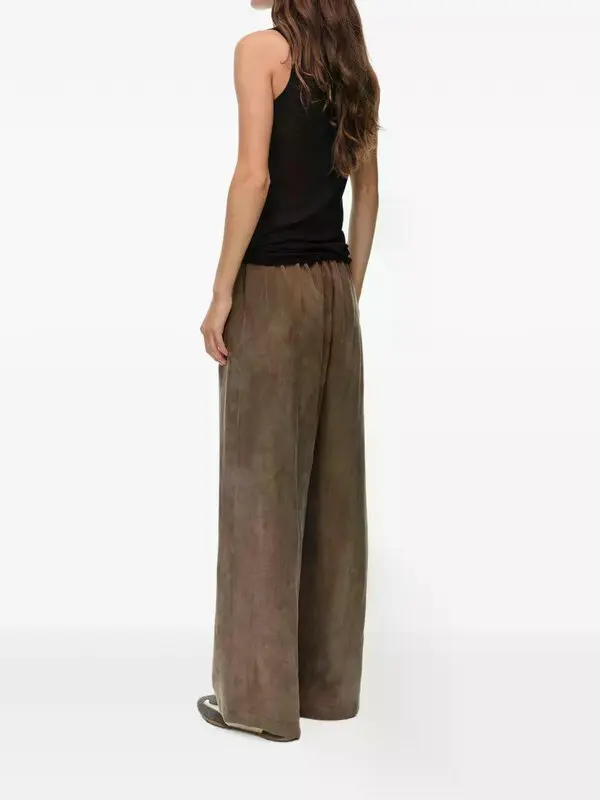 Bimba Y Lola Dark Olive Flowy Jogger Pants