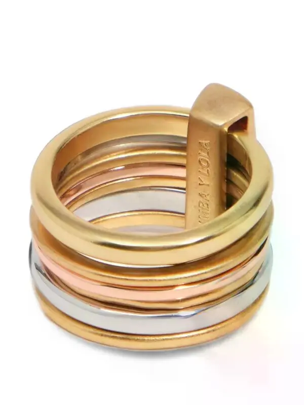 Bimba Y Lola Aged Multi -tone Banded Ring