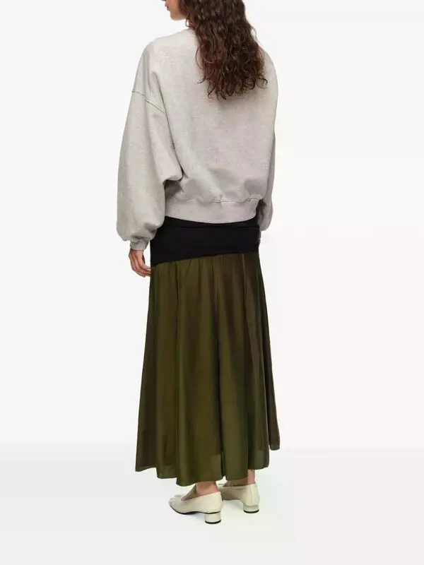 Bimba Y Lola Two-tone Gathered A-line Skirt