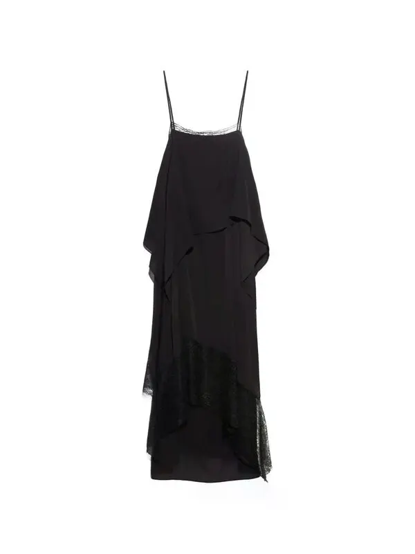 Bimba Y Lola Flowy Layered Dress - Black