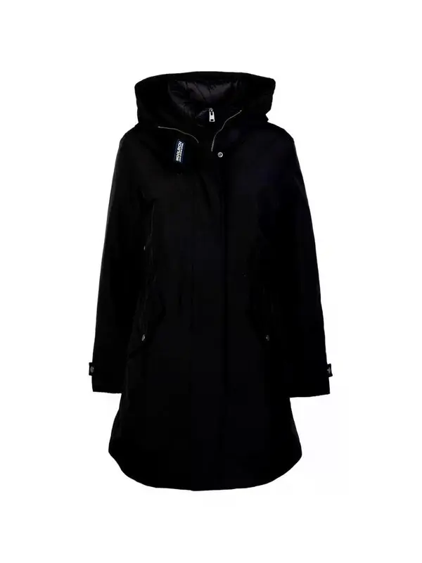 Woolrich Hooded Drawstring-waist Coat