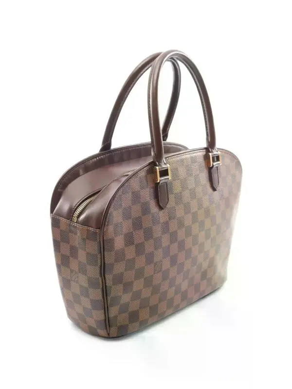 LOUIS VUITTON 2002 Saria Horizontal Damier Ebene Handbag
