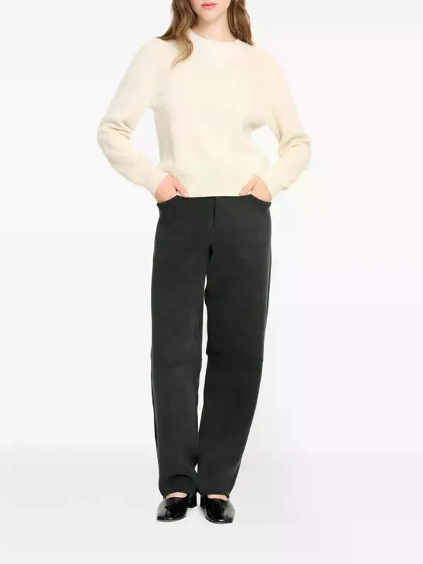 BARRIE Topstitched Cashmere Sweater