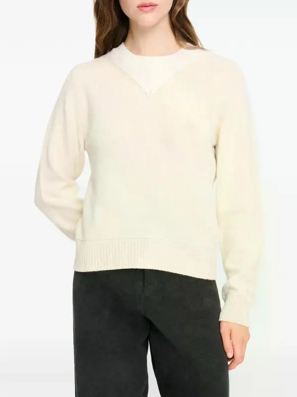 BARRIE Topstitched Cashmere Sweater