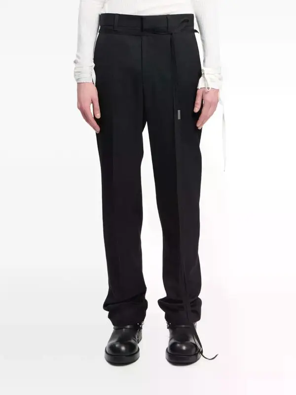 ANN DEMEULEMEESTER Worsted Wool Gabardine Trousers