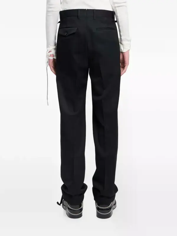 ANN DEMEULEMEESTER Worsted Wool Gabardine Trousers