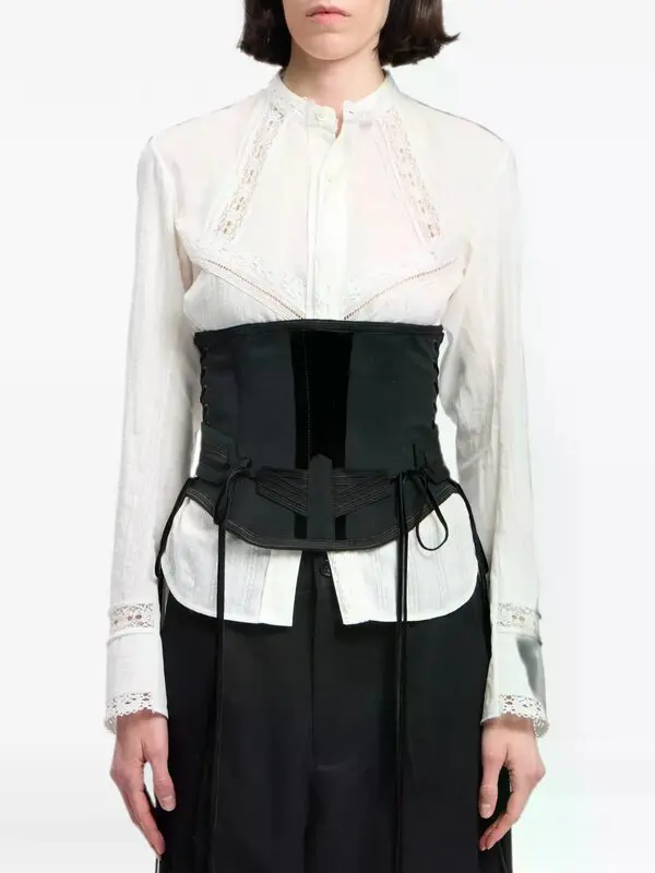 ANN DEMEULEMEESTER Gabardine Corset